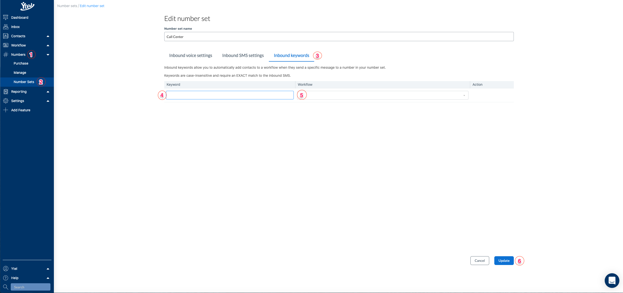 How to create an inbound SMS keyword campaign – Ytel