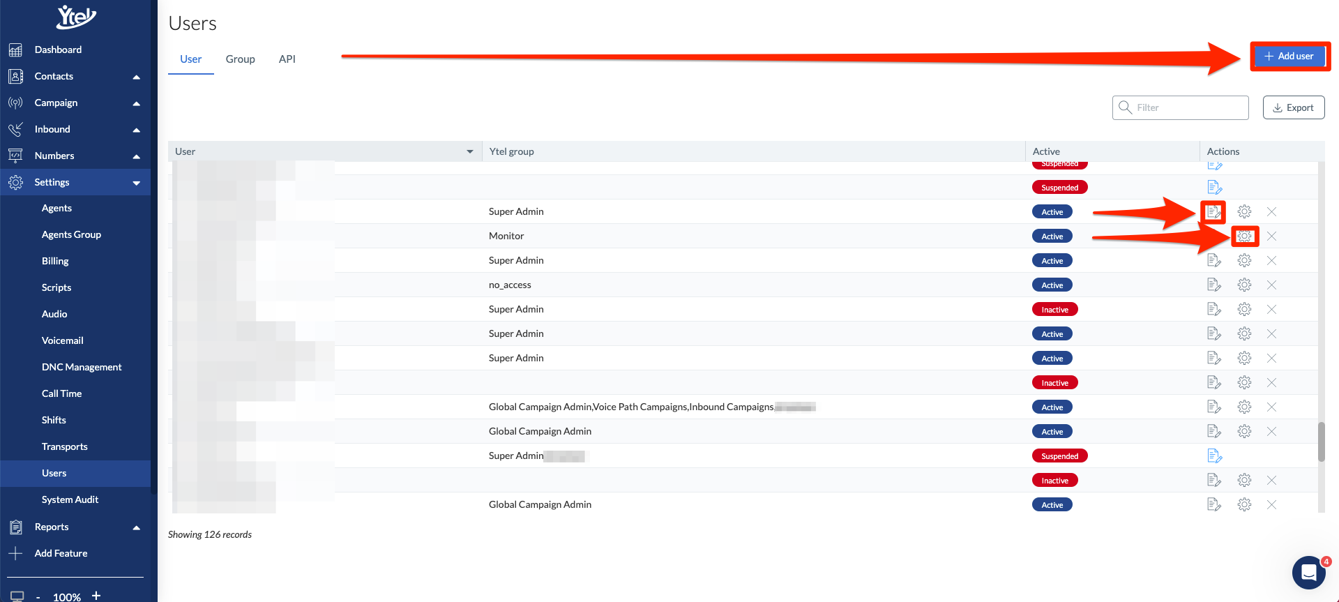 Creating an Administrator User – Ytel
